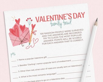 Valentines Day Family Feud - Etsy