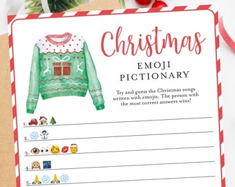 Christmas Carol Pictionary - Etsy