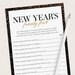 Family Feud New Years Eve Party Game for Family Printable New - Etsy