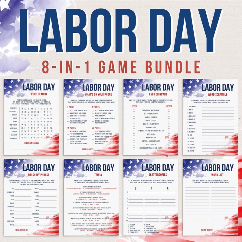 Labor Day Craft for Kids - Etsy