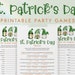 St Patricks Games Bundle Printable St Patricks Day Office Party Game ...