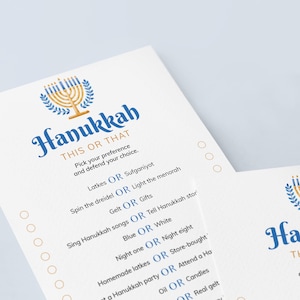Hanukkah Game Bundle Printable Hanukkah Games for Family Hanukkah Party ...