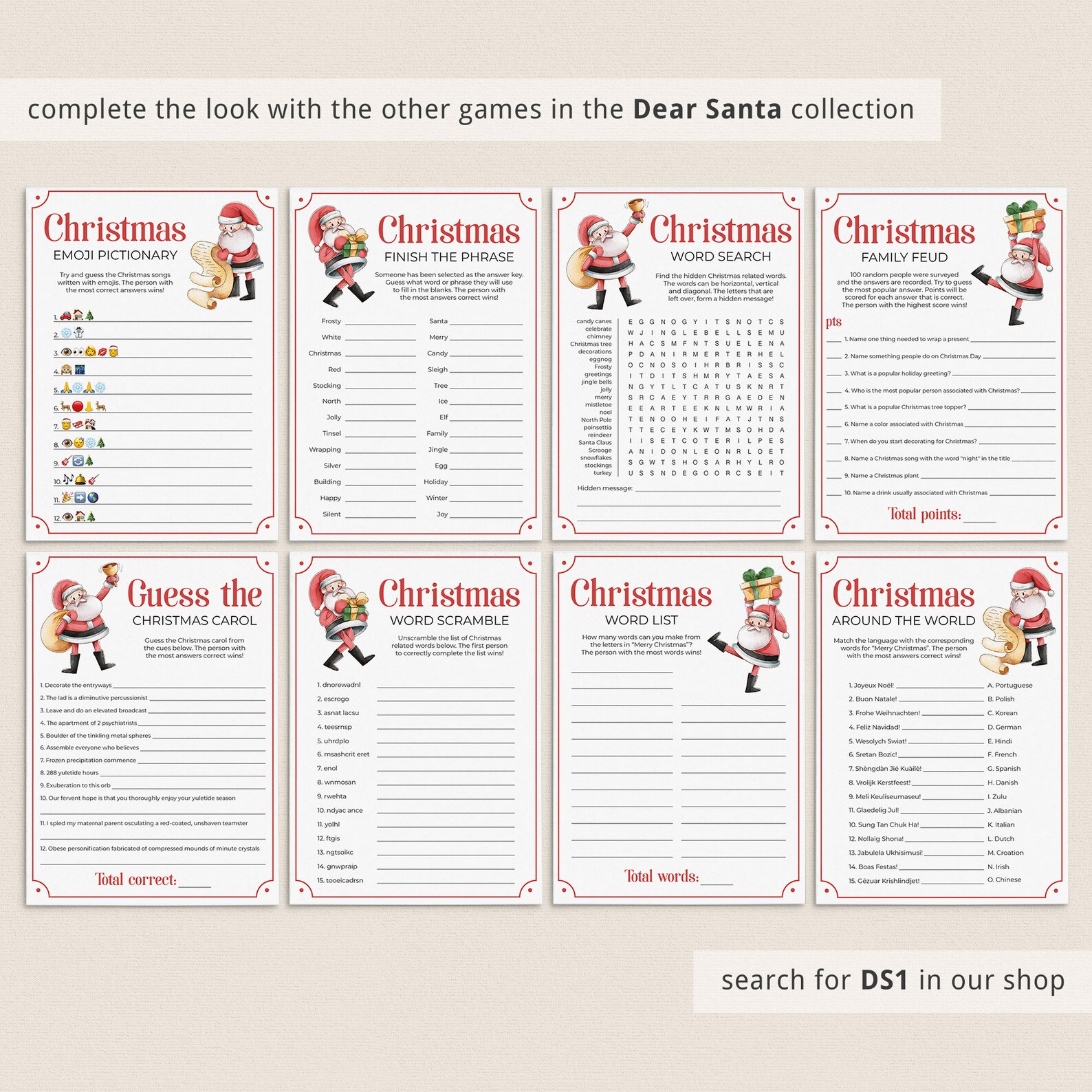 Christmas Carol Riddles Trivia Christmas Game Printable Guess - Etsy