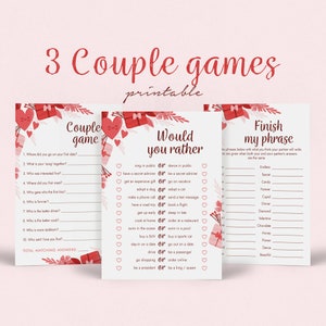 Couple Games Printable Date Night Games Anniversary Games for Couples ...