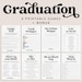 Fun Graduation Party Games Printable Modern Graduation Games Class of ...