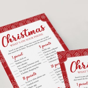 Ugly Christmas Sweater Games Bundle Printable Red Christmas - Etsy
