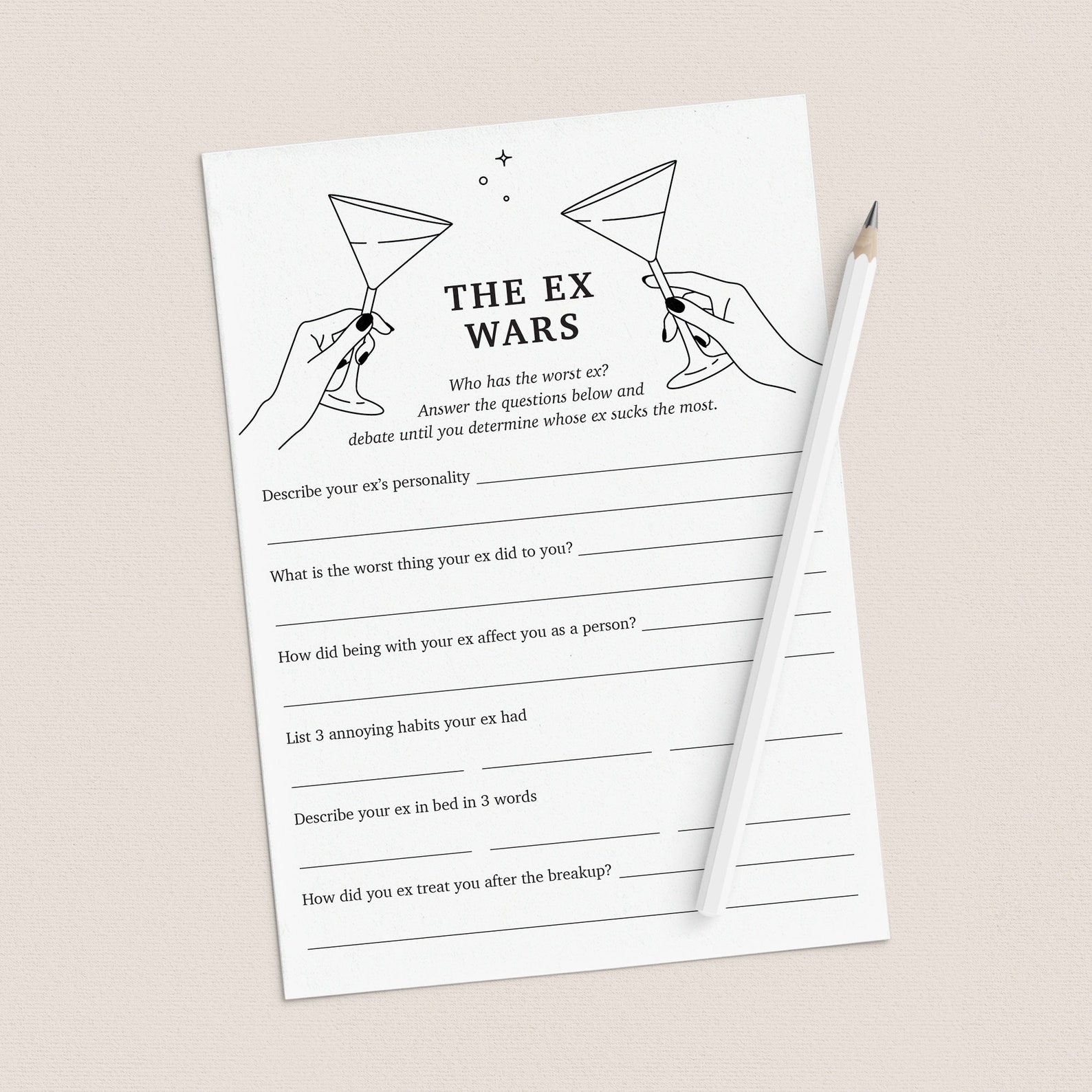 Divorce Party Games Bundle Printable Breakup Party Games Divorce ...