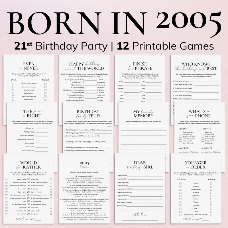 21st Birthday Decor Y2k - Etsy