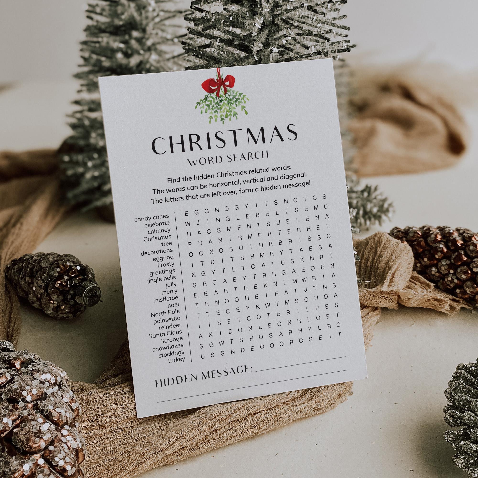 Simple Christmas Party Games Printable Modern Christmas Games Download ...