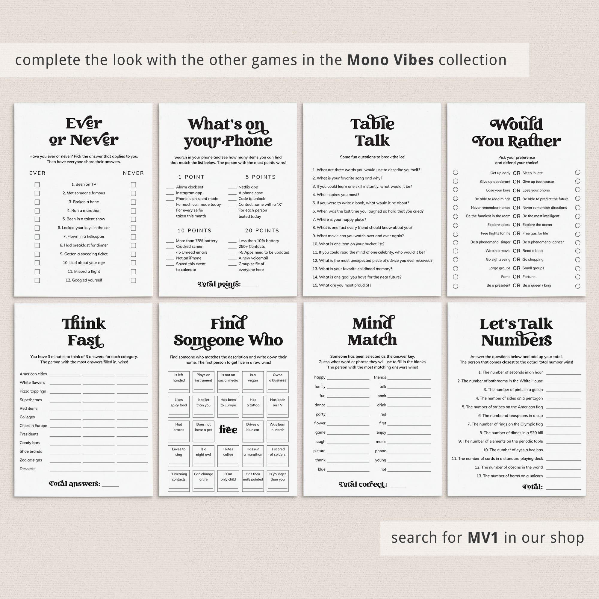 Whats on Your Phone Game Printable Whats in Your Phone Ice Breaker Game ...