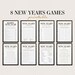 New Years Games Bundle Printable New Years Party Games Digital | Etsy
