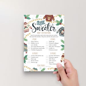 Ugly Sweater Party Games Bundle Printable Ugly Sweater Games Ugly ...