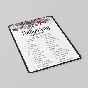 Halloween Party Games Bundle Printable Dark Moody Halloween Games Black ...