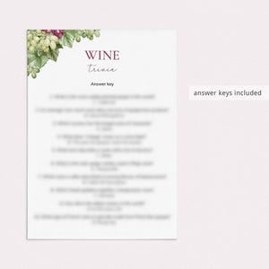 Wine Party Games Printable Wine Theme Party Game Bundle Wine Games Fun ...