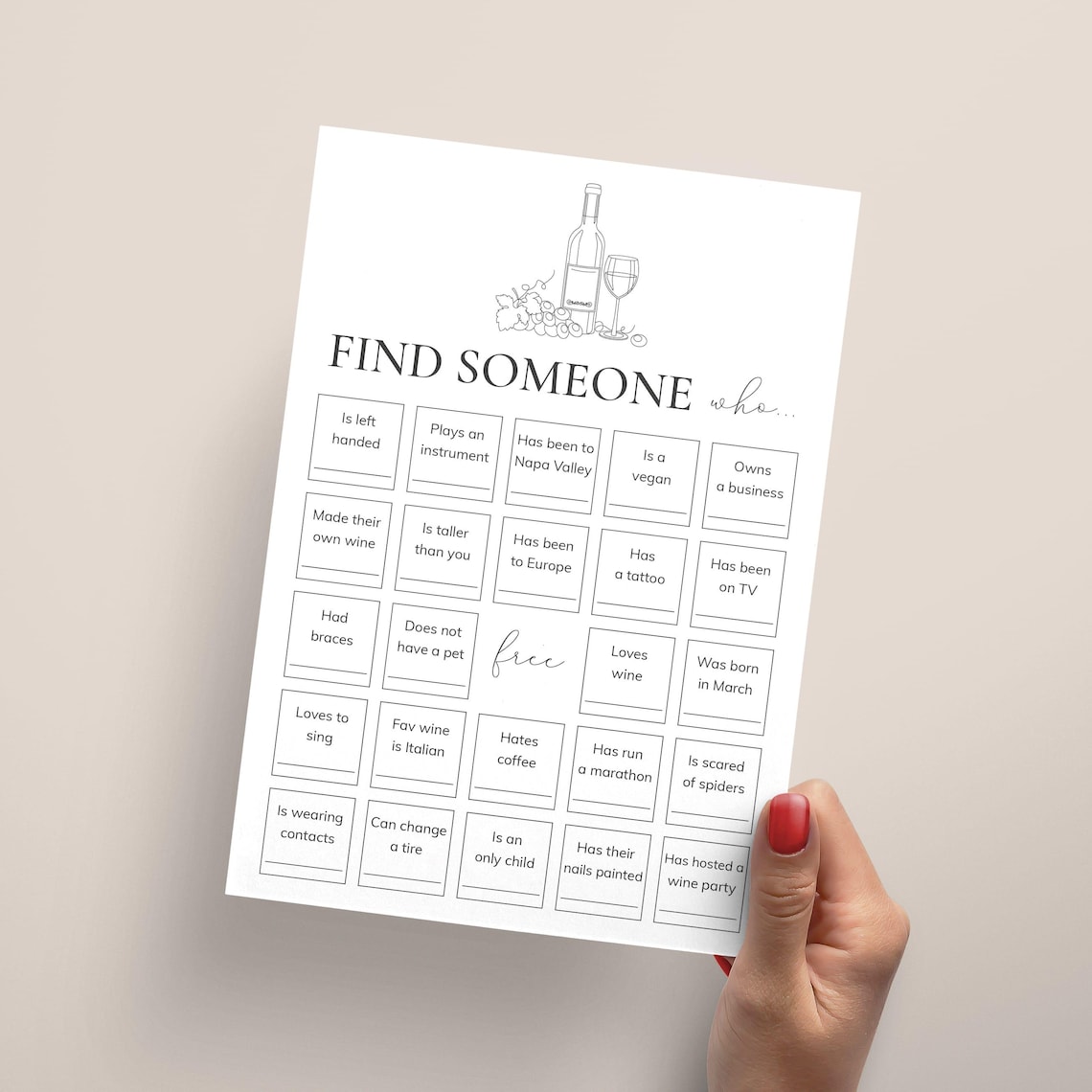 Wine Party Games Bundle Printable Wine Tasting Party Wine Games Wine ...