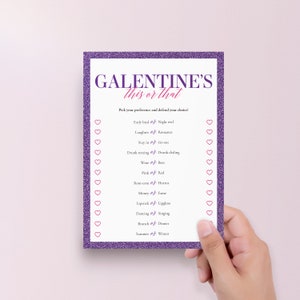 Galentines Day Games Bundle Printable Galentines Day Party Games for ...