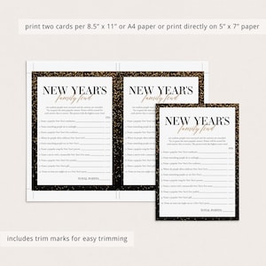 New Years Games Bundle Printable New Years Party Games Digital Download ...