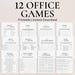 Printable Office Games for Work Games Team Building Games and ...