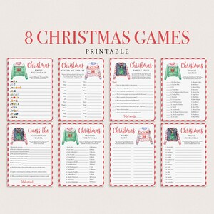 Ugly Sweater Christmas Party Games Bundle Printable Office Holiday ...