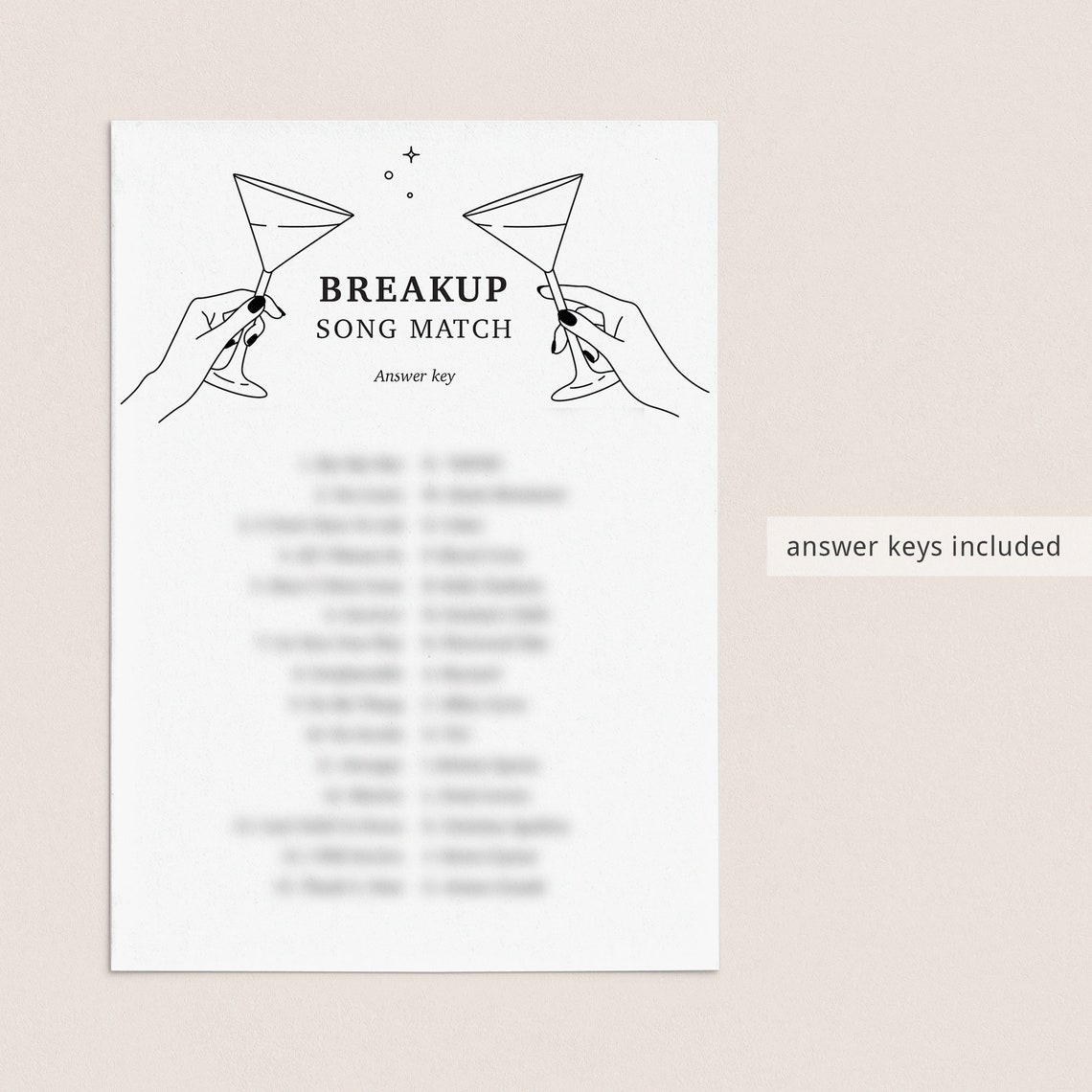 Divorce Party Games Bundle Printable Breakup Party Games Divorce ...