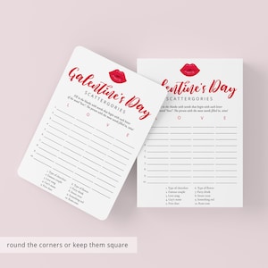 Galentines Day Games Printable Adult Galentine's Day Party Bundle ...