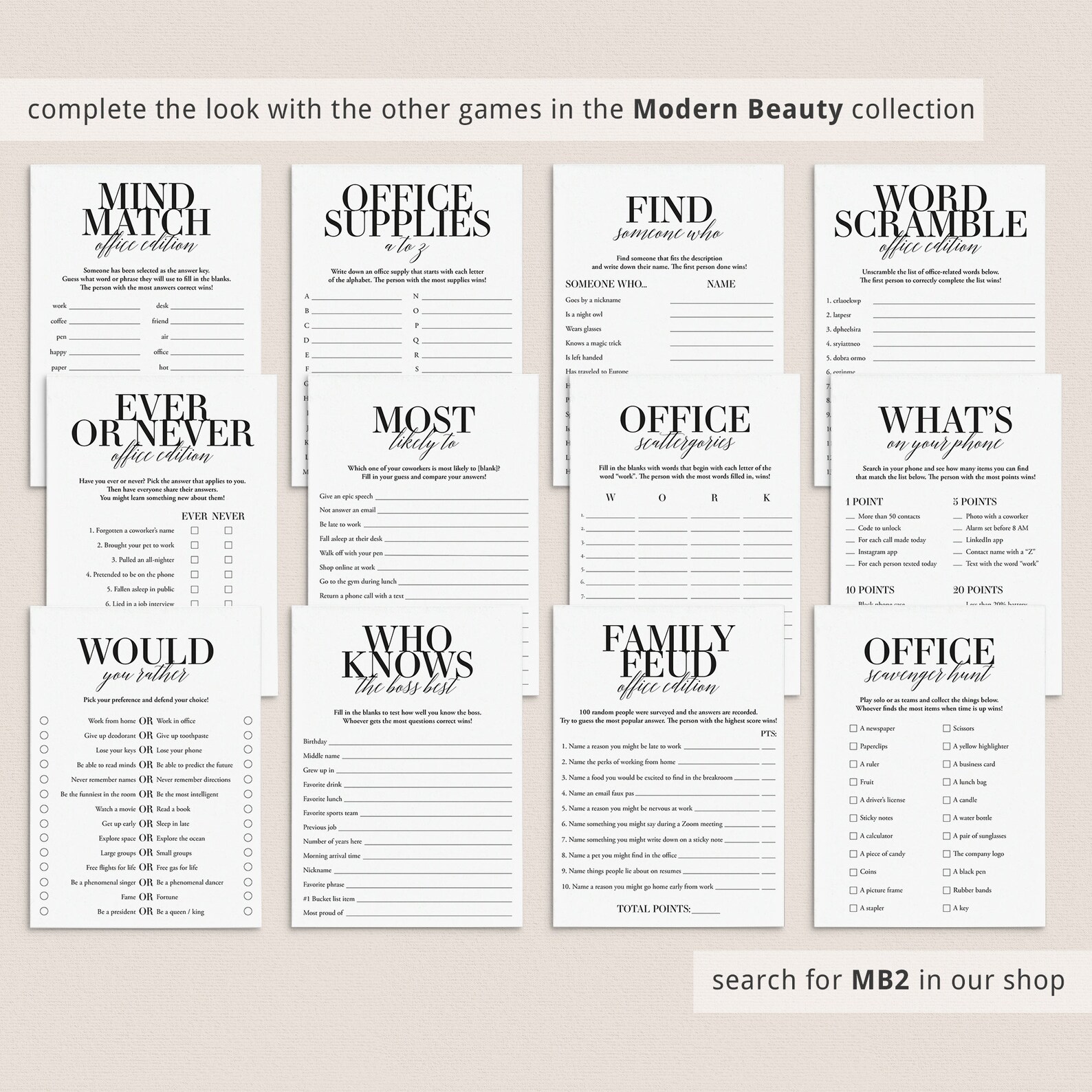 Who Knows the Boss Best Game Printable Funny Work Party Game - Etsy