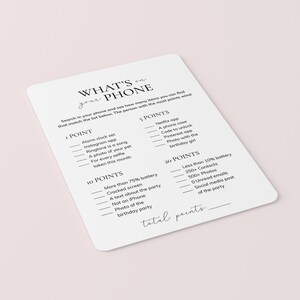 What's on Your Phone Birthday Party Game for Women Printable Birthday ...