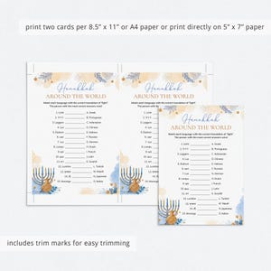 Printable Hanukkah Games Hanukkah Party Games for Family Hanukkah ...