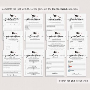 Who Knows the Graduate Best Game Printable How Well You Know the Grad ...