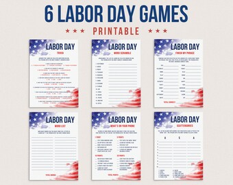 Labor Day Trivia Games - Etsy