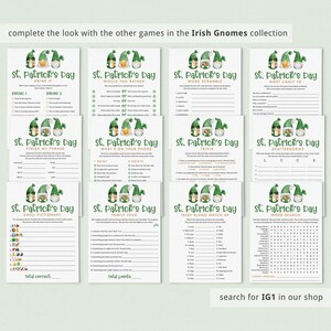 St Patricks Games Bundle Printable St Patricks Day Office Party Game ...