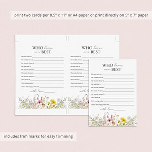 Mothers Day Game Who Knows Mom Best Printable How Well Do You Know Mom ...