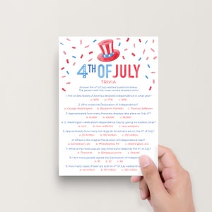 4th of July Party Games Bundle Printable July 4th Games Red White Blue ...