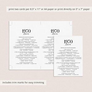 55th Anniversary Games Printable Married in 1970 Games Bundle Emerald ...