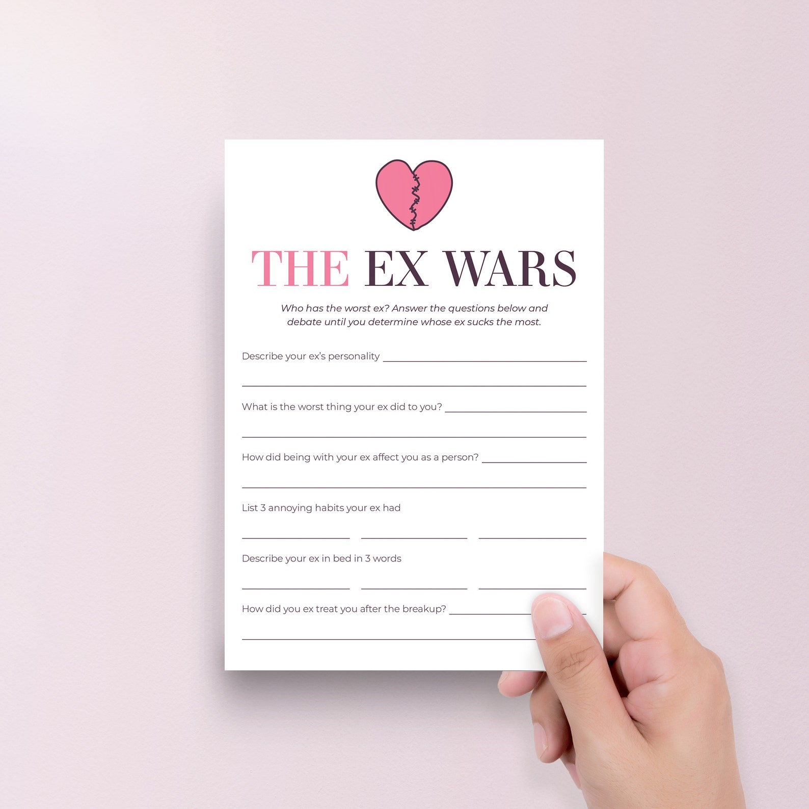 Breakup Party Games Bundle Printable Breakup Games Divorce Newly Single ...