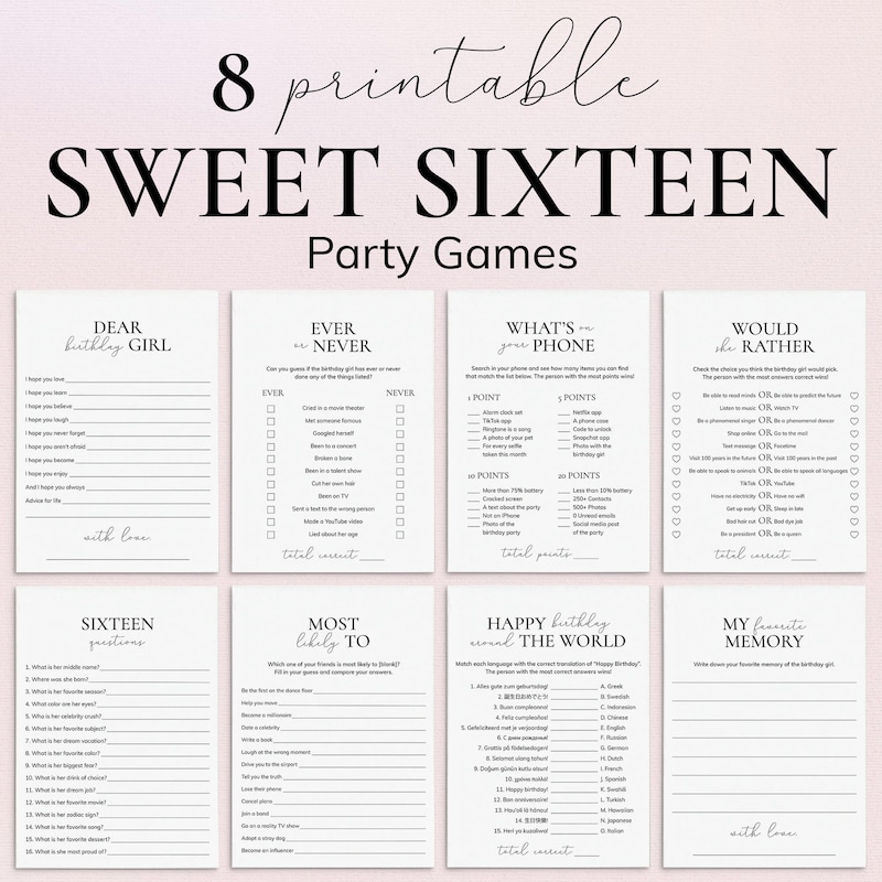 Sweet 16 Party - Etsy
