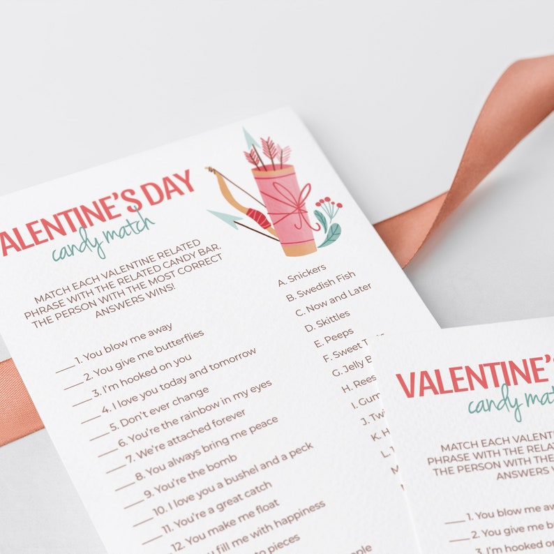 Valentine's Day Games Bundle Printable Valentines Party Game Package ...