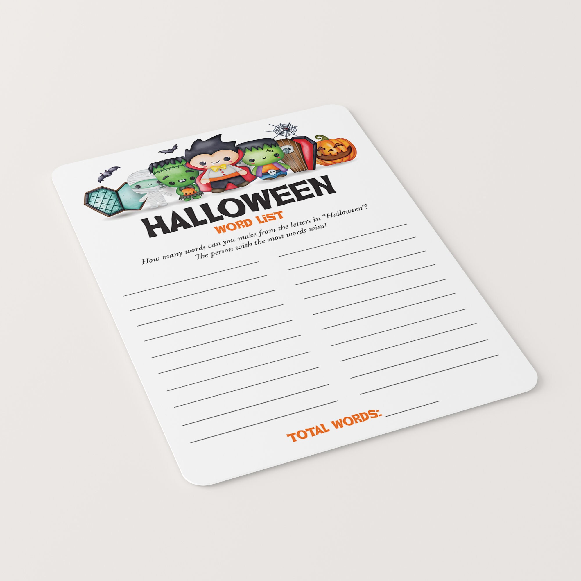 Family Halloween Party Games Bundle Kids Halloween Games to - Etsy