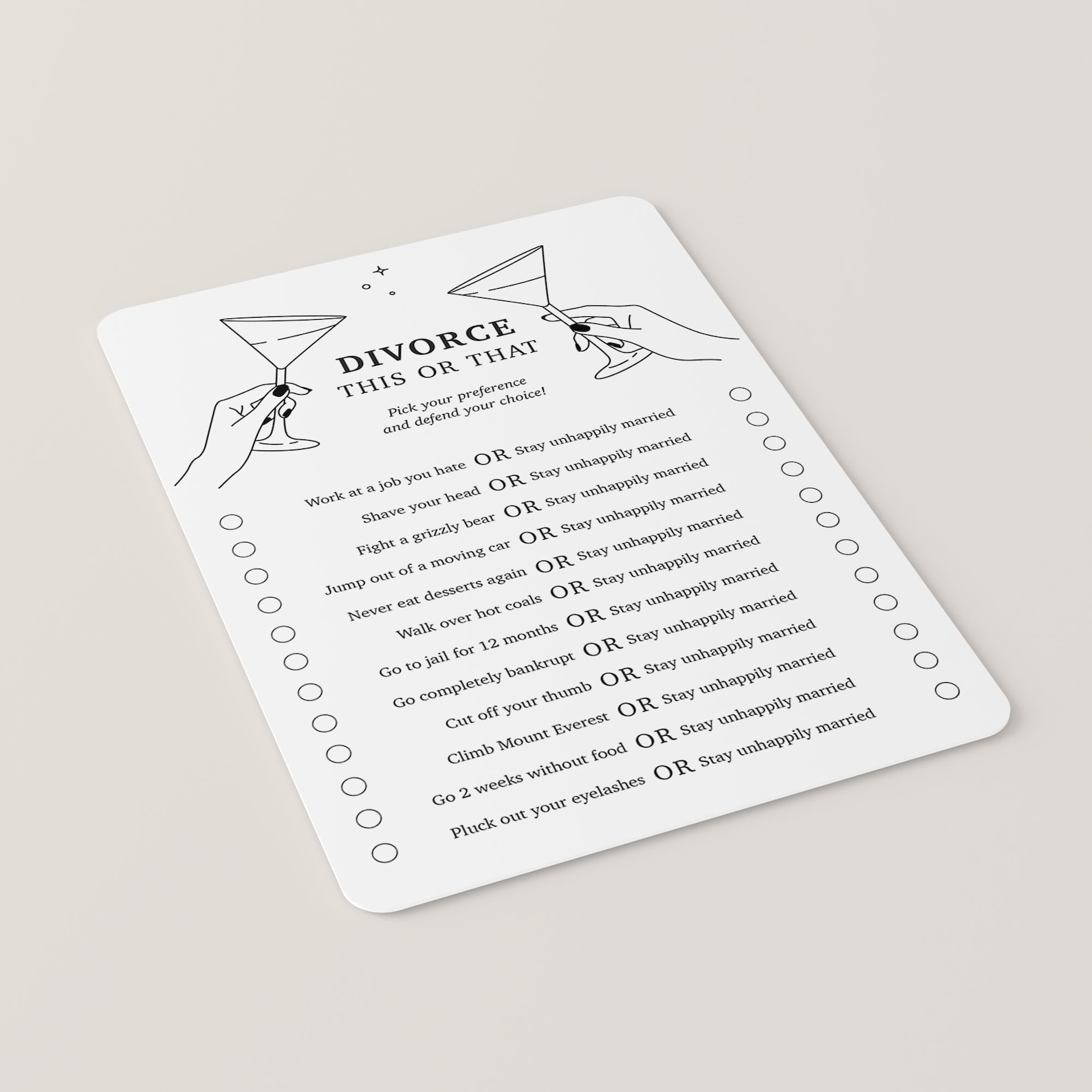 Divorce Party Games Bundle Printable Breakup Party Games Divorce ...
