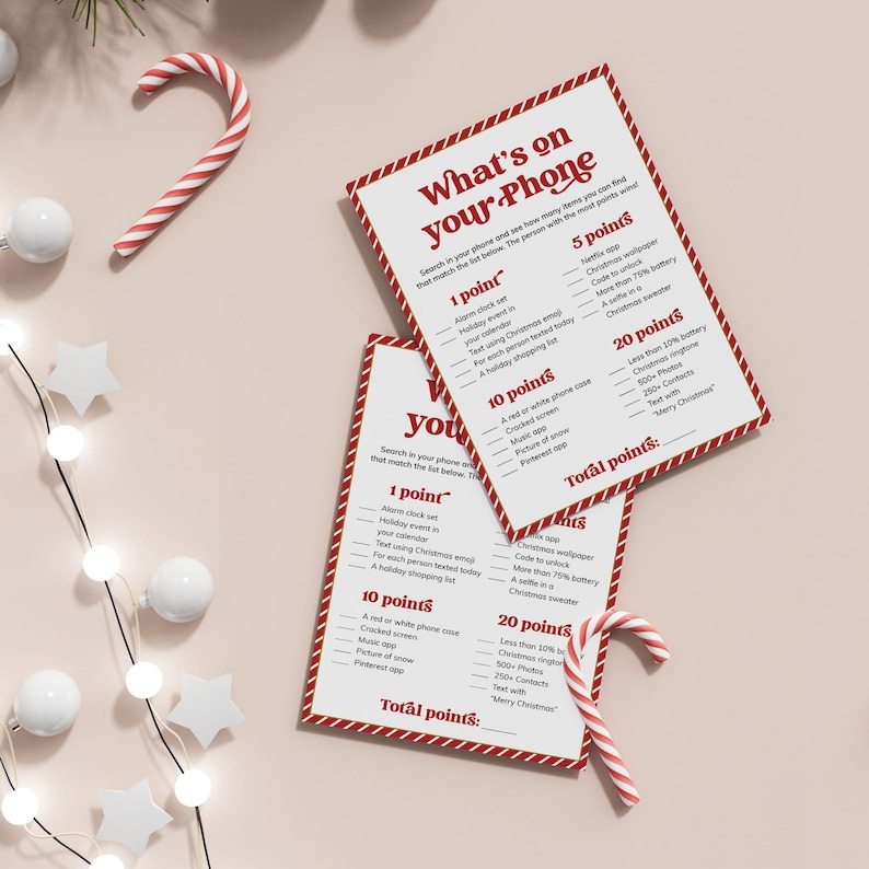 Holiday Party Games Bundle Printable Christmas Family Games Classic ...