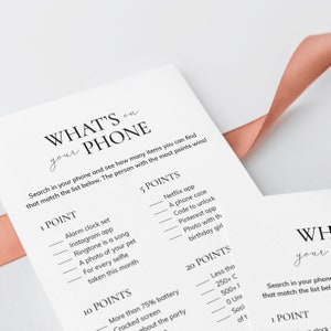 What's on Your Phone Birthday Party Game for Women Printable Birthday ...