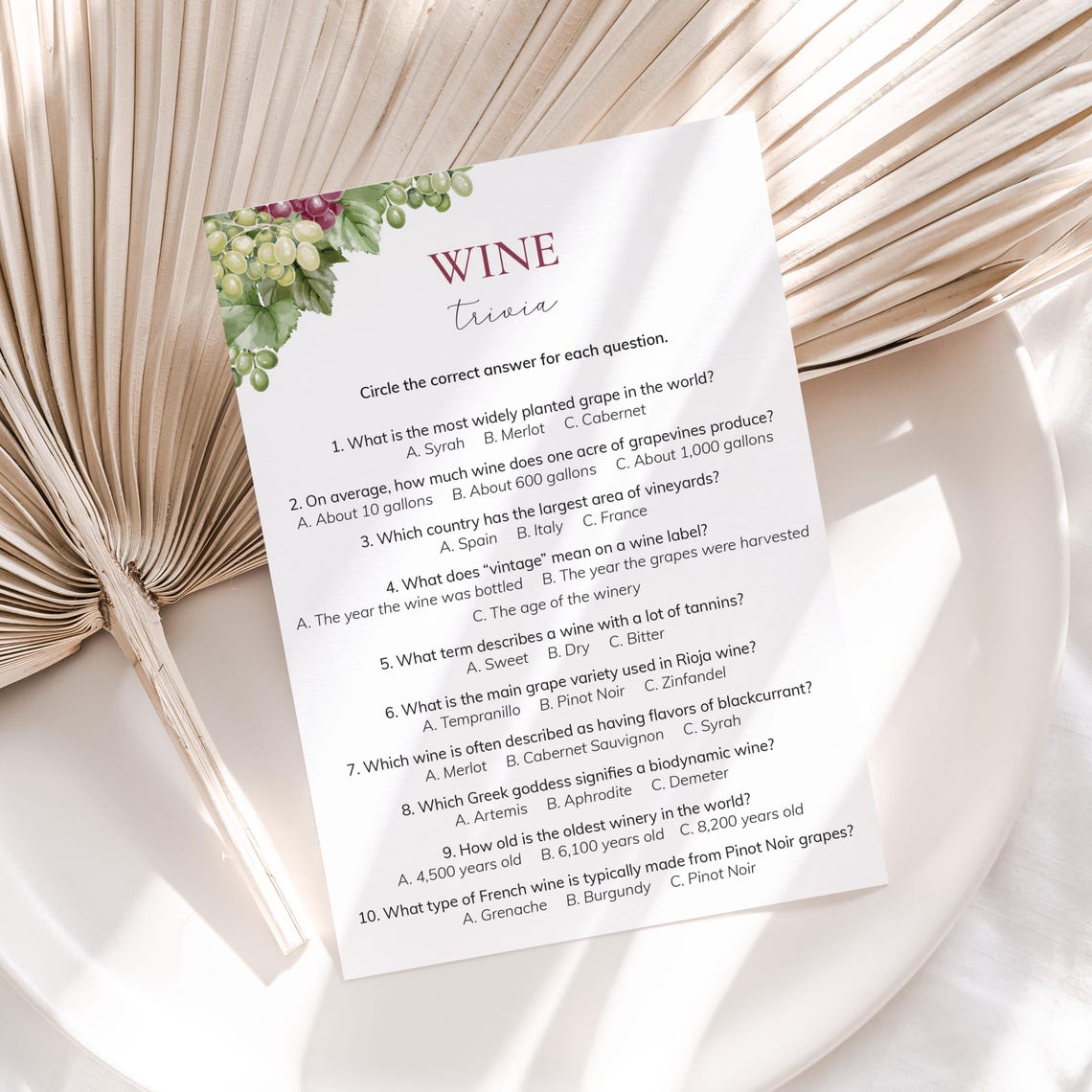 Wine Games Printable Wine Tasting Party Game Bundle Wine Party Games ...