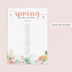 Spring Games Bundle Printable Springtime Activities for Kids and Adults ...