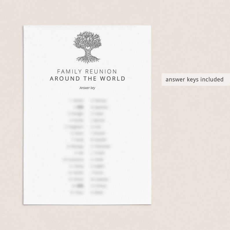 Printable Family Reunion Games for Large Groups Family Get Together ...