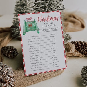 Ugly Sweater Christmas Party Games Bundle Printable Office Holiday ...