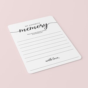 My Favourite Memory of the Birthday Girl Printable Birthday Memory Game ...