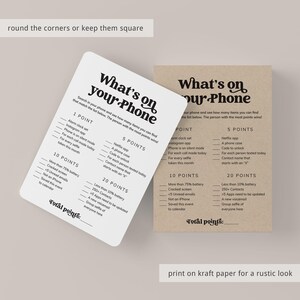 Whats on Your Phone Game Printable Whats in Your Phone Ice Breaker Game ...