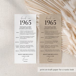 60th Birthday Party Decorations for Her 60th Bday Table Cards 60th Born ...