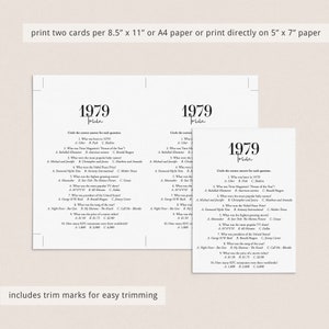 45th Birthday Games for Him Printable Mens 45th Birthday Ideas Games ...