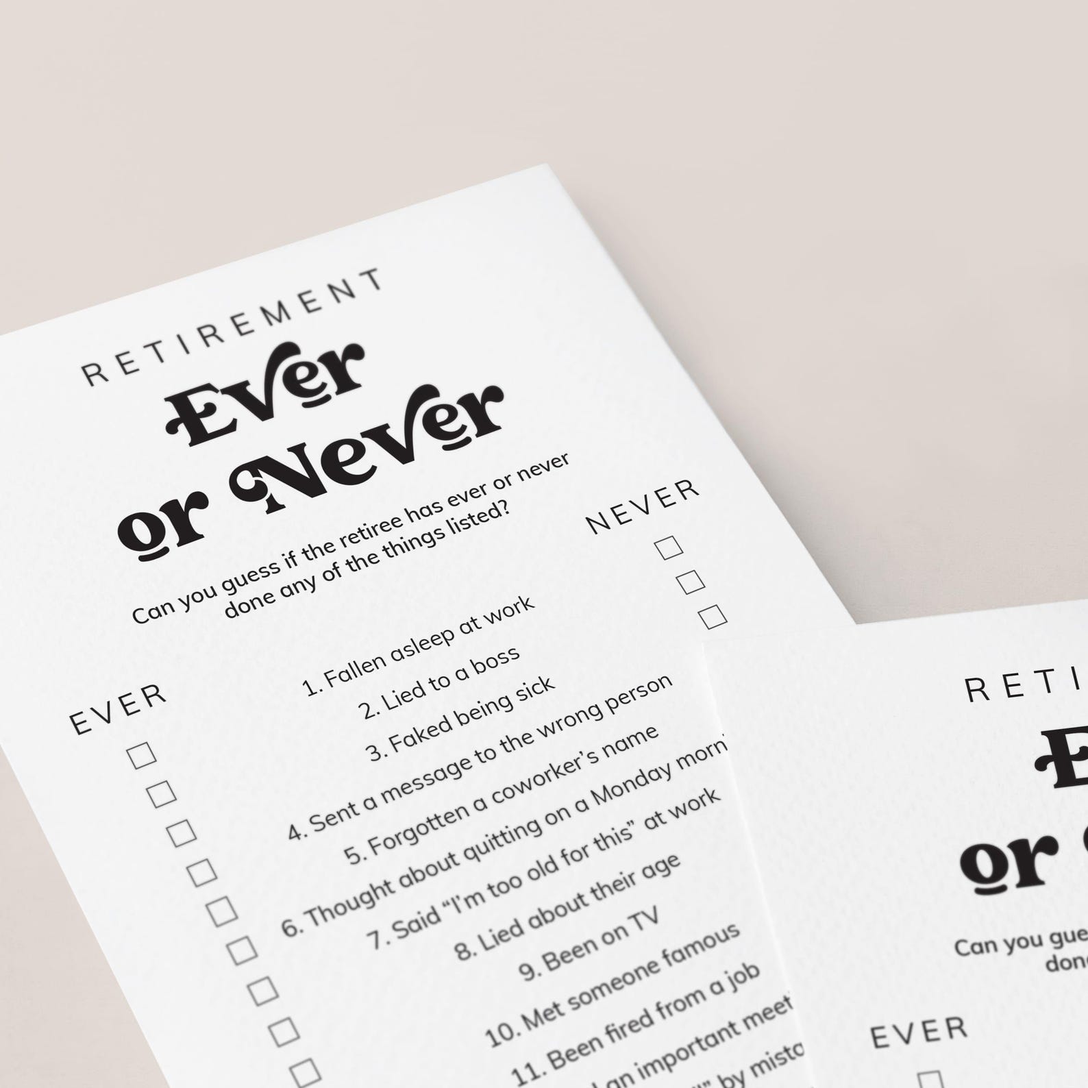 Retirement Games Printable Fun Retirement Party Game Bundle Retirement ...